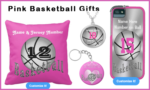 PINK Personalized Basketball Accessories for Girls – Gifts for Creative ...