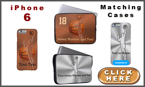 Basketball Cases for iPhone 6 and Matching Laptop Case – Gifts for ...